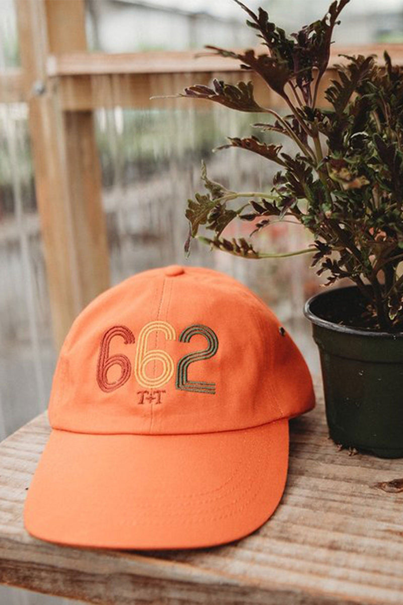 Area Code 662 Orange Hat – Tucked & Threaded